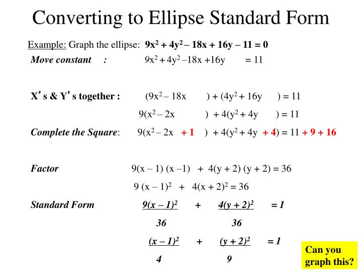 PPT - 9.1 Conic Sections PowerPoint Presentation - ID:5577767