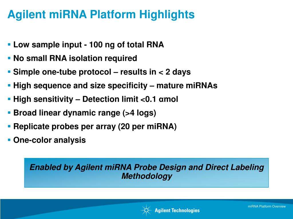 PPT - The Agilent miRNA Microarray System PowerPoint Presentation, free ... PPT - The Agilent miRNA Microarray System PowerPoint Presentation, free ...