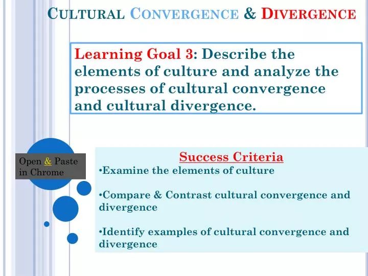 PPT - Cultural Convergence & Divergence PowerPoint Presentation, free ...