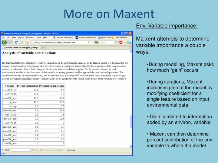 PPT - More on Maxent PowerPoint Presentation, free download - ID:5578801