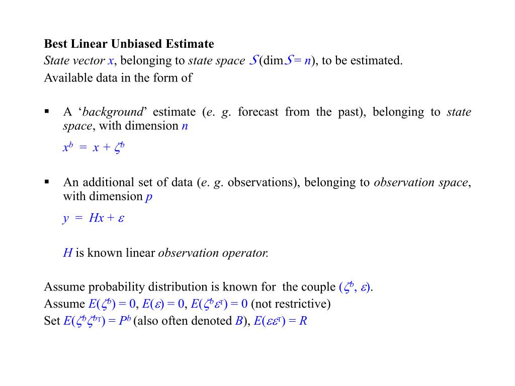 PPT - Best Linear Unbiased Estimate PowerPoint Presentation, free ... PPT - Best Linear Unbiased Estimate PowerPoint Presentation, free ...