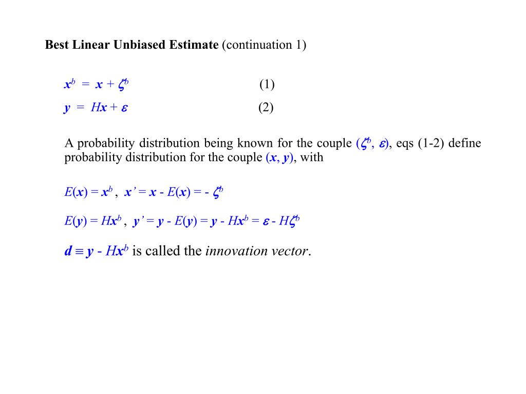 PPT - Best Linear Unbiased Estimate PowerPoint Presentation, free ... PPT - Best Linear Unbiased Estimate PowerPoint Presentation, free ...