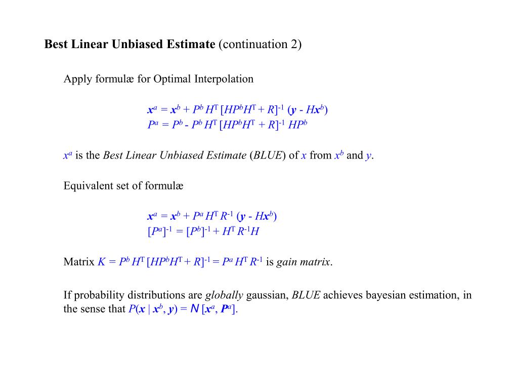PPT - Best Linear Unbiased Estimate PowerPoint Presentation, free ... PPT - Best Linear Unbiased Estimate PowerPoint Presentation, free ...
