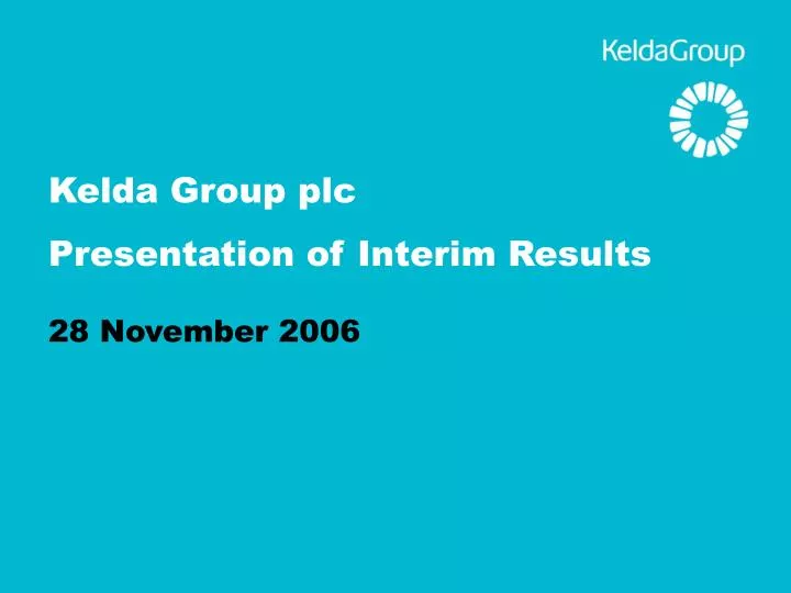 PPT - Kelda Group plc Presentation of Interim Results PowerPoint ...