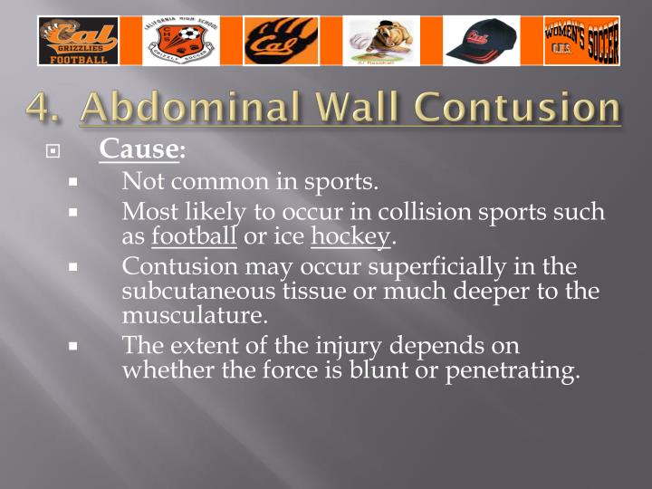 PPT - ROP Sports Medicine : Common Injuries of the Abdomen PowerPoint ...