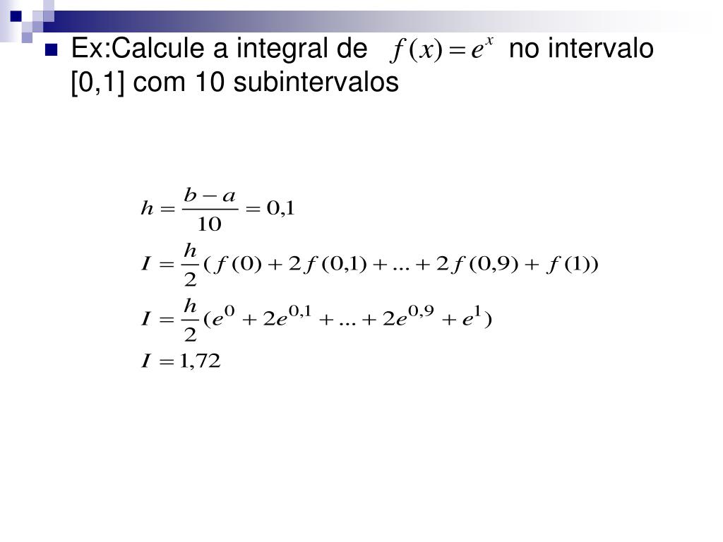 Ppt Integração Numérica Powerpoint Presentation Free Download Id