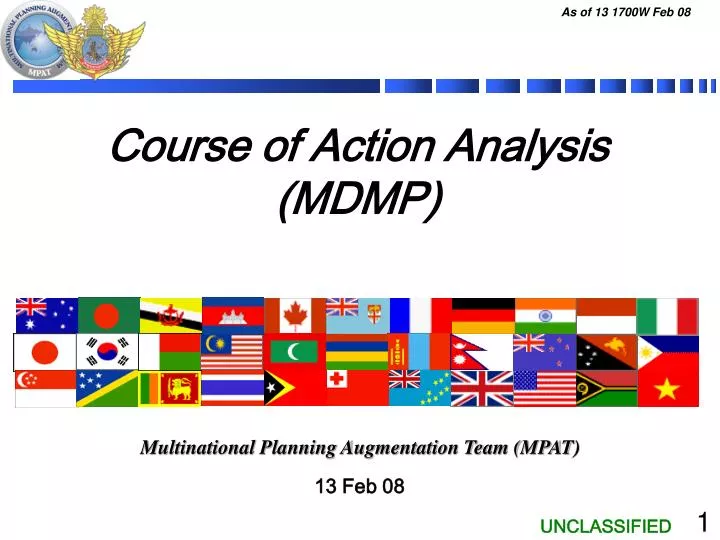PPT - Course of Action Analysis (MDMP) PowerPoint Presentation, free ...