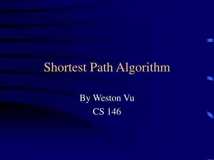 PPT - Shortest Path Algorithm PowerPoint Presentation, free download ... PPT - Shortest Path Algorithm PowerPoint Presentation, free download ...