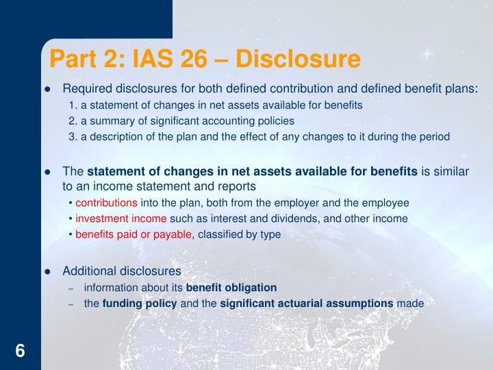 PPT - IAS 26 – Accounting and Reporting by Retirement Benefit Plans ...