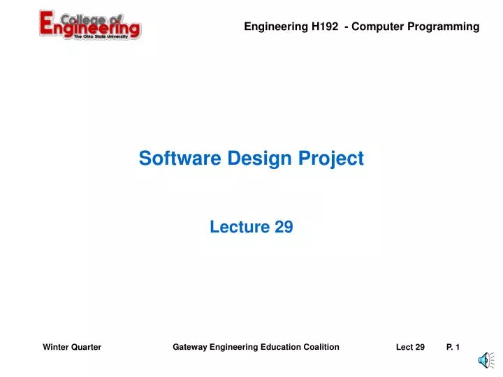 PPT - Software Design Project PowerPoint Presentation, free download ...