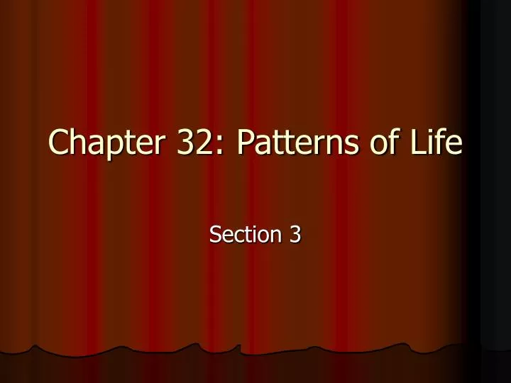 PPT - Chapter 32: Patterns of Life PowerPoint Presentation, free ...