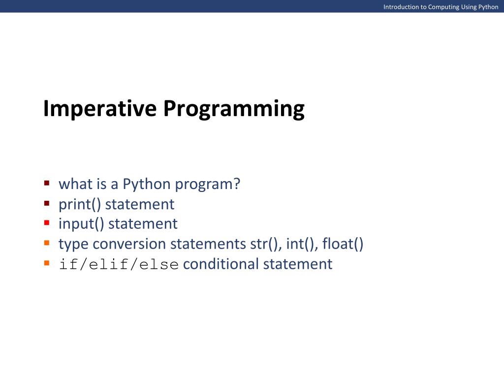 Ppt Introduction To Computing Using Python Powerpoint Presentation