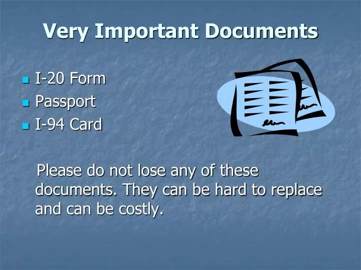 PPT - Very Important Documents PowerPoint Presentation, free download ...