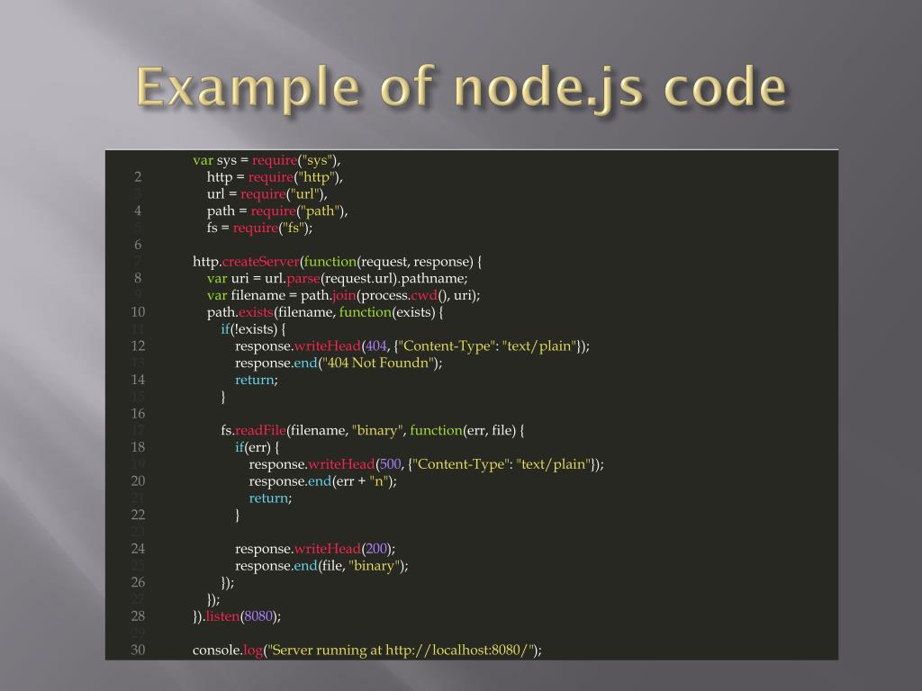 PPT Node js PowerPoint Presentation Free Download ID 5582442