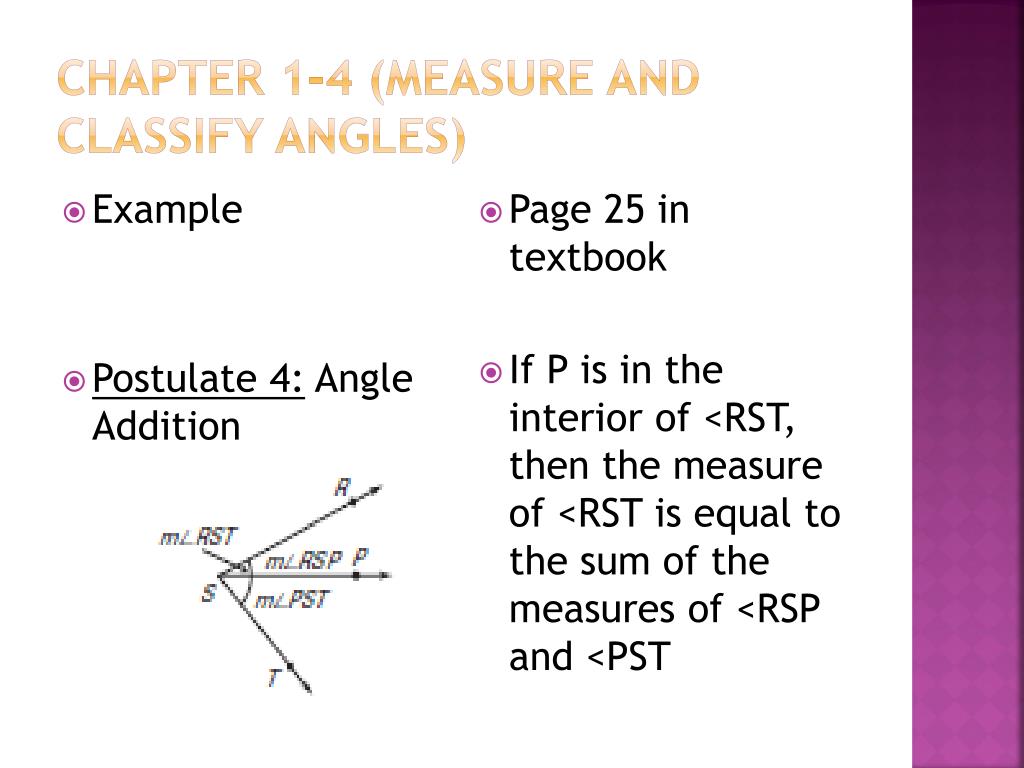 PPT - Chapter 1-4 (Measure and Classify Angles) PowerPoint Presentation ... PPT - Chapter 1-4 (Measure and Classify Angles) PowerPoint Presentation ...