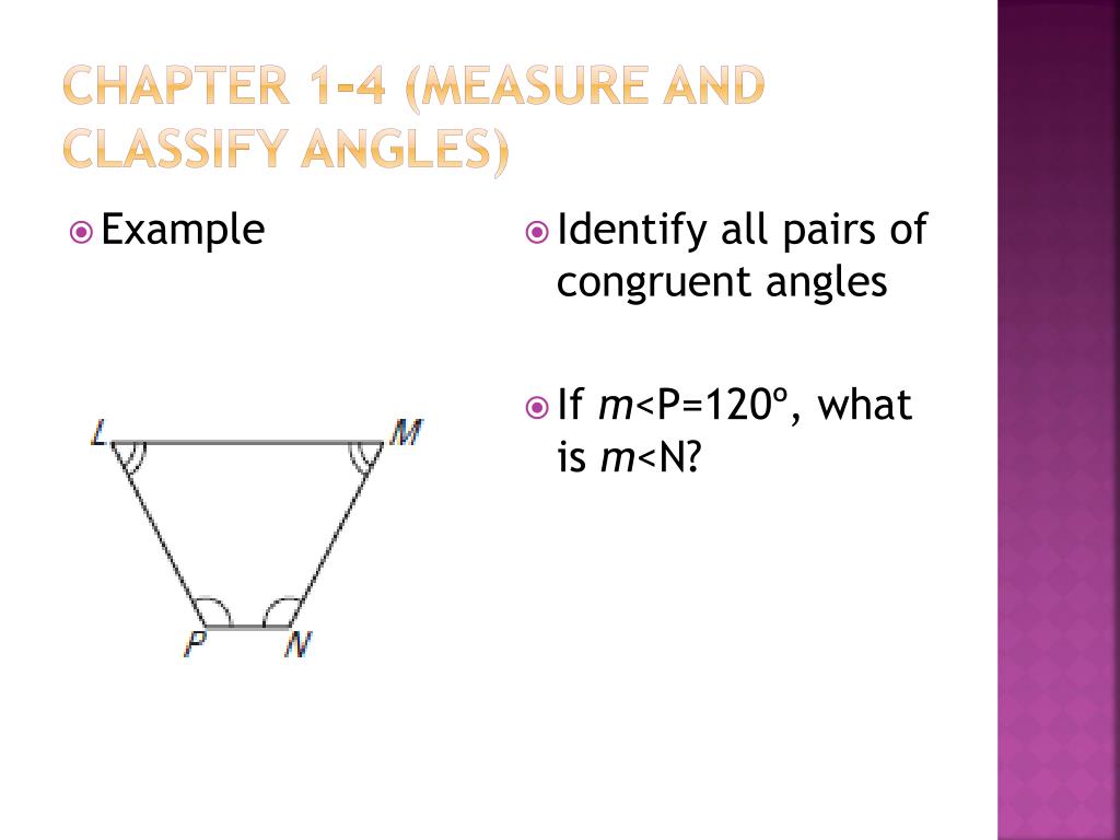 PPT - Chapter 1-4 (Measure and Classify Angles) PowerPoint Presentation ... PPT - Chapter 1-4 (Measure and Classify Angles) PowerPoint Presentation ...