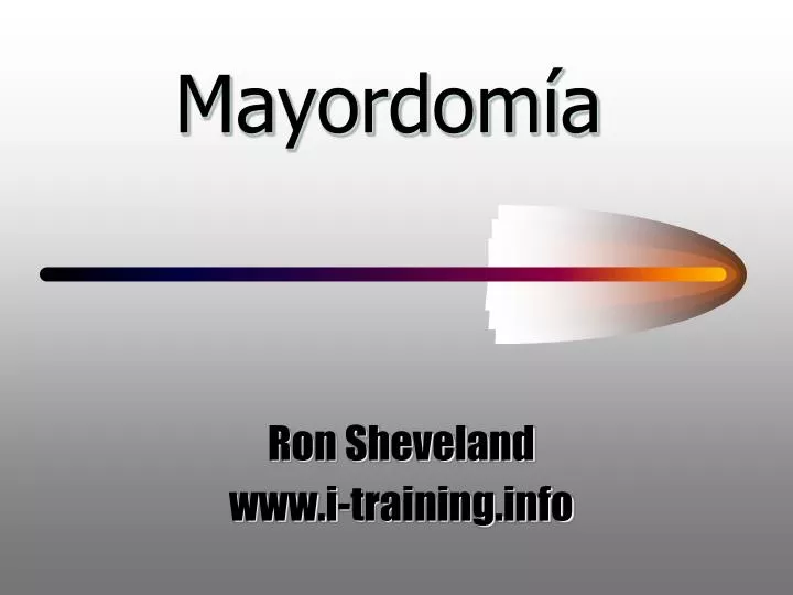 PPT - Mayordomía PowerPoint Presentation, free download - ID:5583159