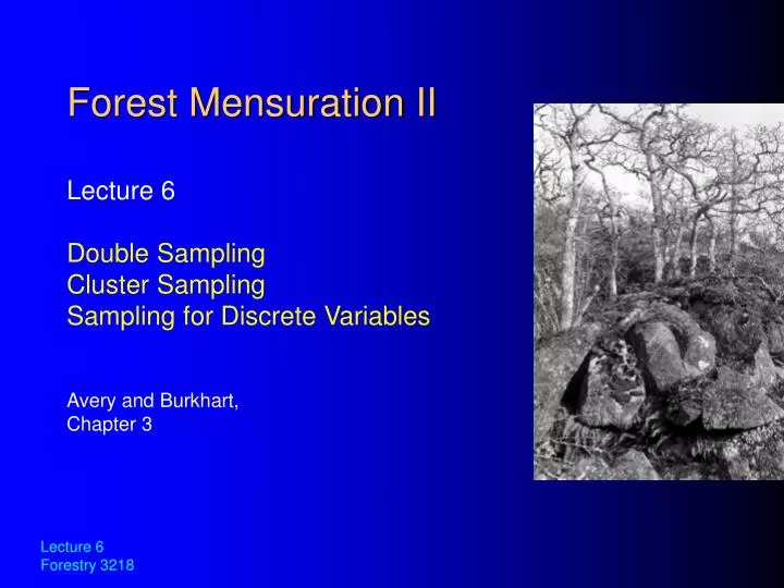 PPT - Forest Mensuration II PowerPoint Presentation, free download - ID ...