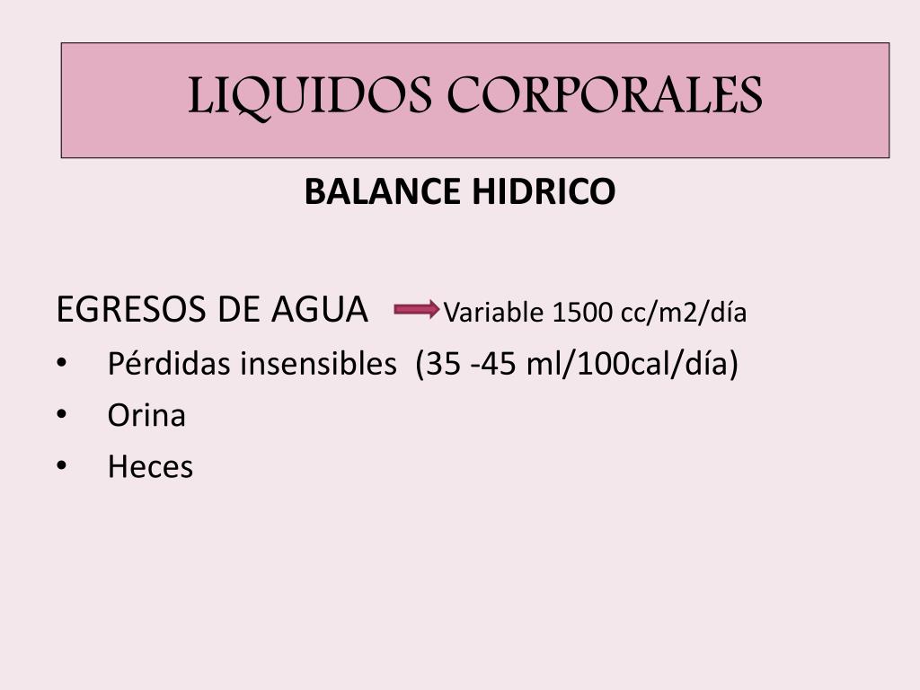 PPT - LIQUIDOS corporales en pediatria PowerPoint Presentation, free ...
