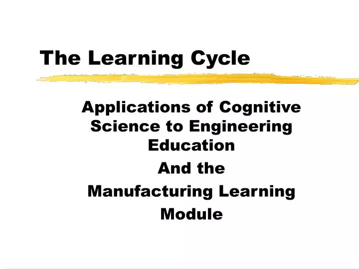 PPT - The Learning Cycle PowerPoint Presentation, free download - ID ...