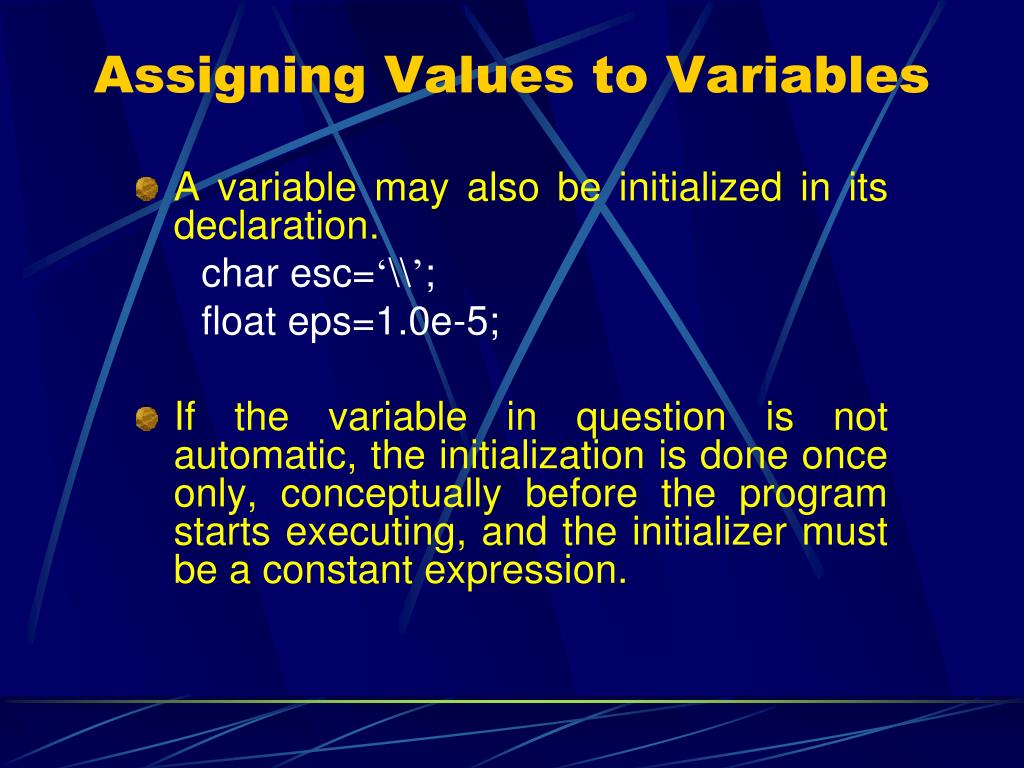 Ppt Constants Variables And Data Types Powerpoint Presentation