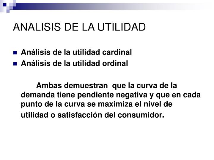 PPT - TEORIAS DE LA UTILIDAD PowerPoint Presentation - ID:5584439