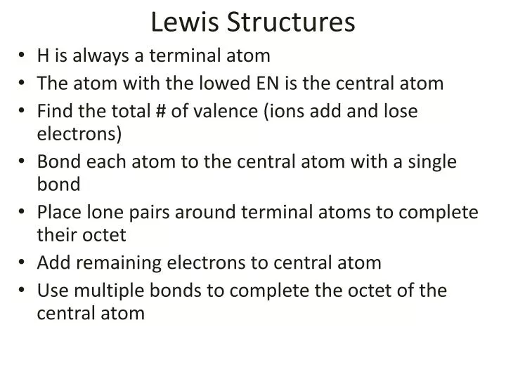 PPT - Lewis Structures PowerPoint Presentation, free download - ID:5585056