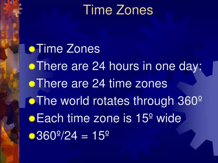 PPT - Time Zones PowerPoint Presentation, free download - ID:5585405