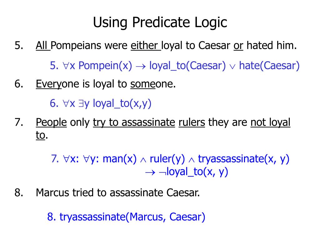 PPT Predicate Logic PowerPoint Presentation Free Download ID 5586869