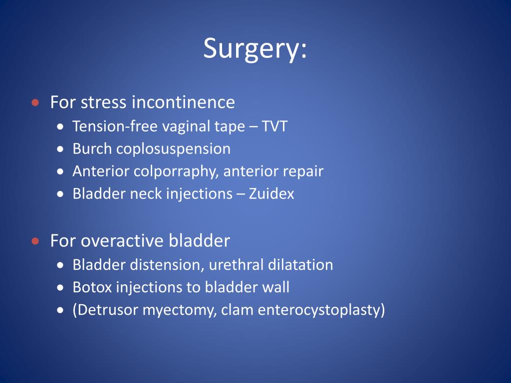 PPT - Female Urinary Incontinence PowerPoint Presentation, free ...