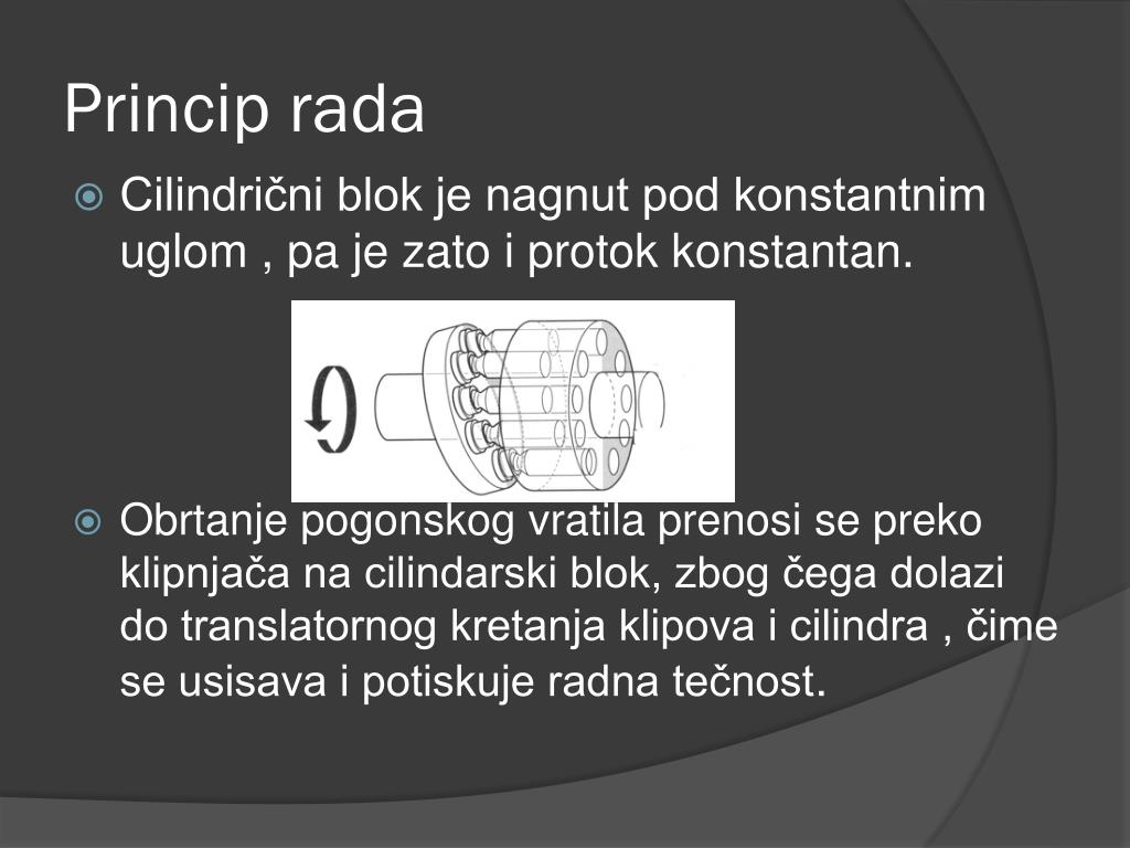 PPT - KLIPNO-AKSIJALNE PUMPE SA NAGNUTIM CILINDARSKIM BLOKOM PowerPoint ...