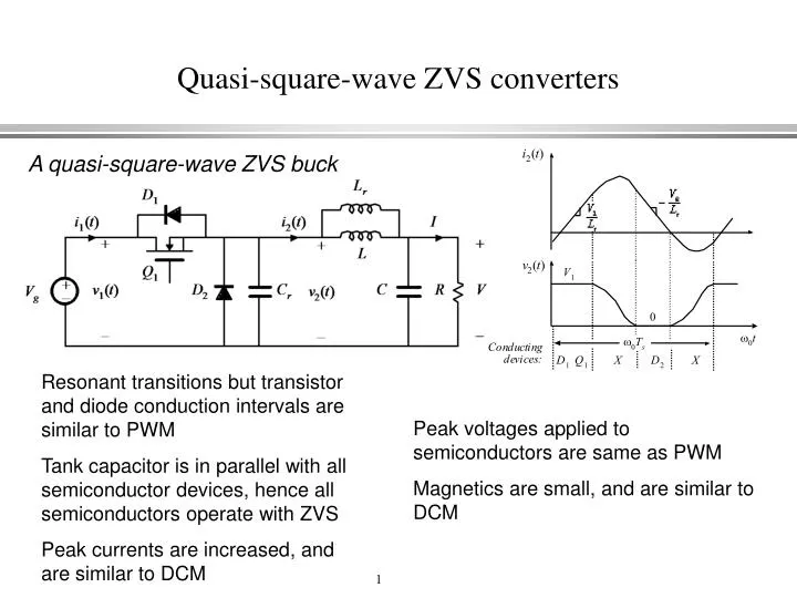 PPT - Quasi-square-wave ZVS converters PowerPoint Presentation, free ...