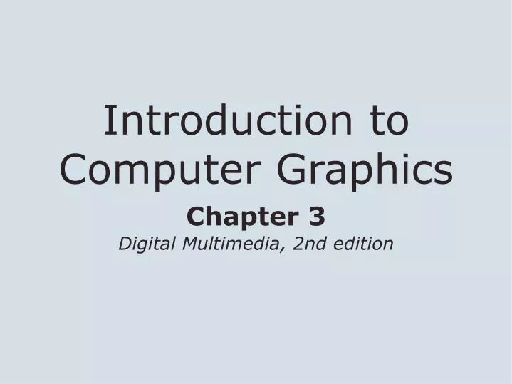 PPT - Introduction to Computer Graphics PowerPoint Presentation, free ...