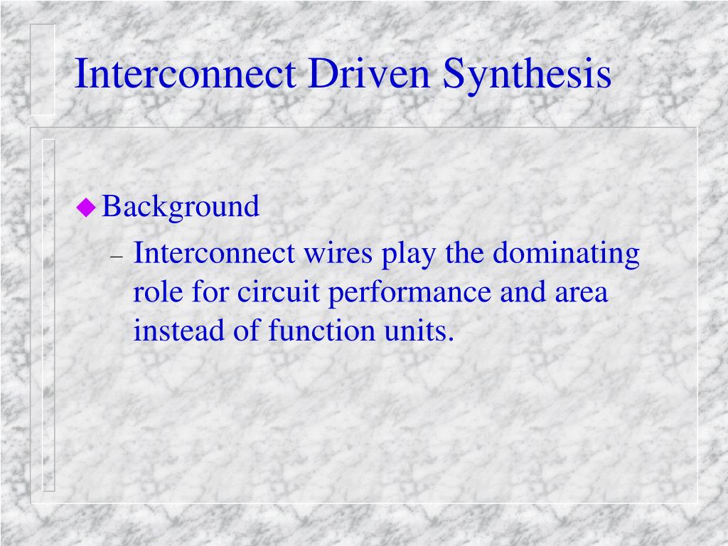 PPT - Merging Synthesis With Layout For Soc Design -- Research Status ... PPT - Merging Synthesis With Layout For Soc Design -- Research Status ...