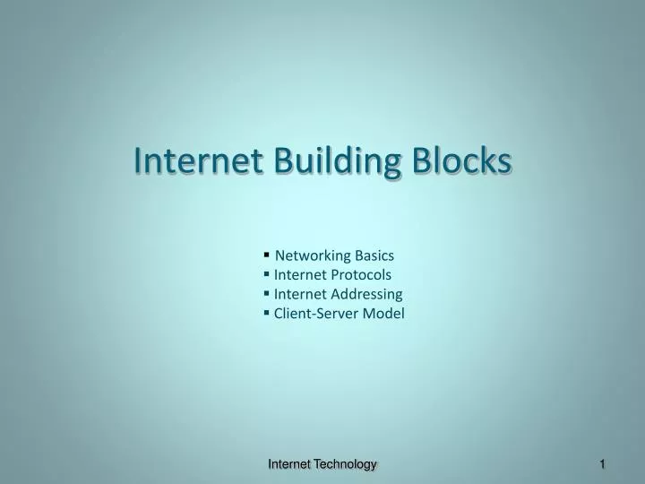 PPT - Internet Building Blocks PowerPoint Presentation, free download ...