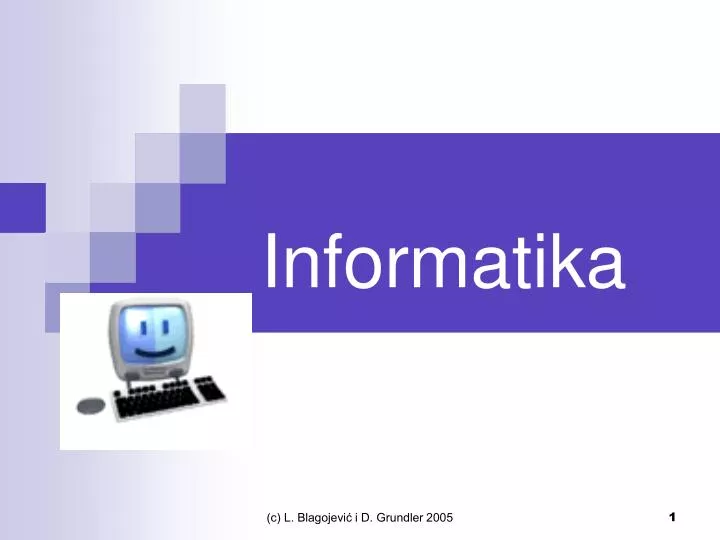 PPT - Informatika PowerPoint Presentation, free download - ID:5590887