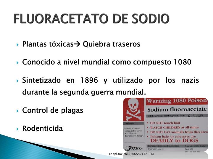 PPT - INTOXICACIÓN POR FLUOROACETATO DE SODIO PowerPoint Presentation ...