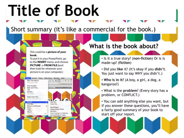 PPT - Title of Book PowerPoint Presentation, free download - ID:5591954