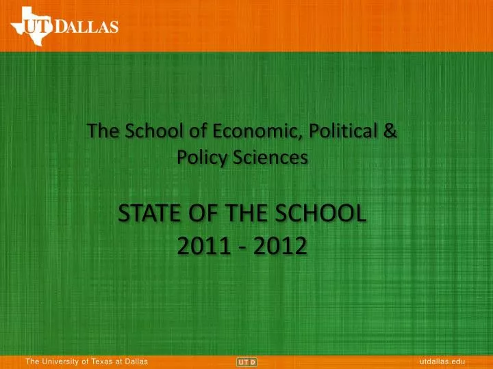 PPT - The University of Texas at Dallas PowerPoint Presentation, free ...
