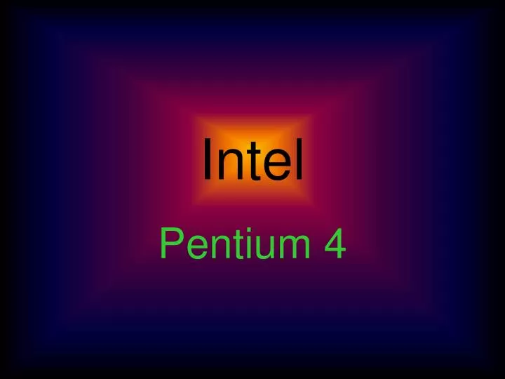 PPT - Intel PowerPoint Presentation, free download - ID:5593099
