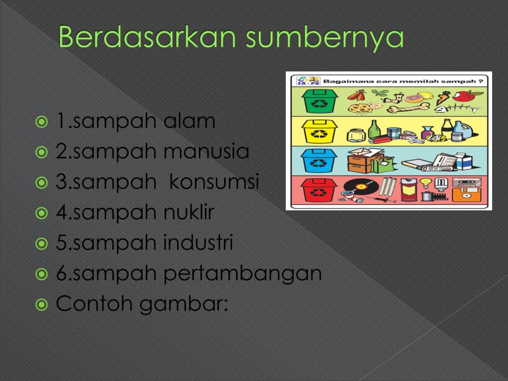 Ppt Mengenal Jenis Jenis Sampah Powerpoint Presentation Free