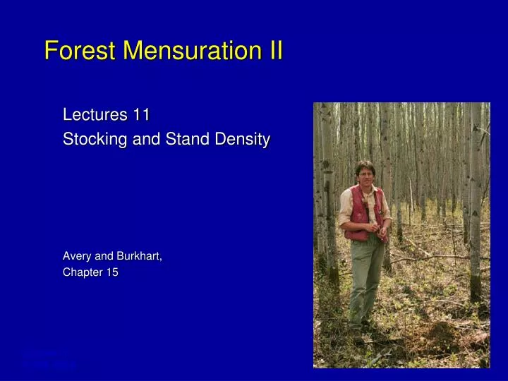 PPT - Forest Mensuration II PowerPoint Presentation, free download - ID ...
