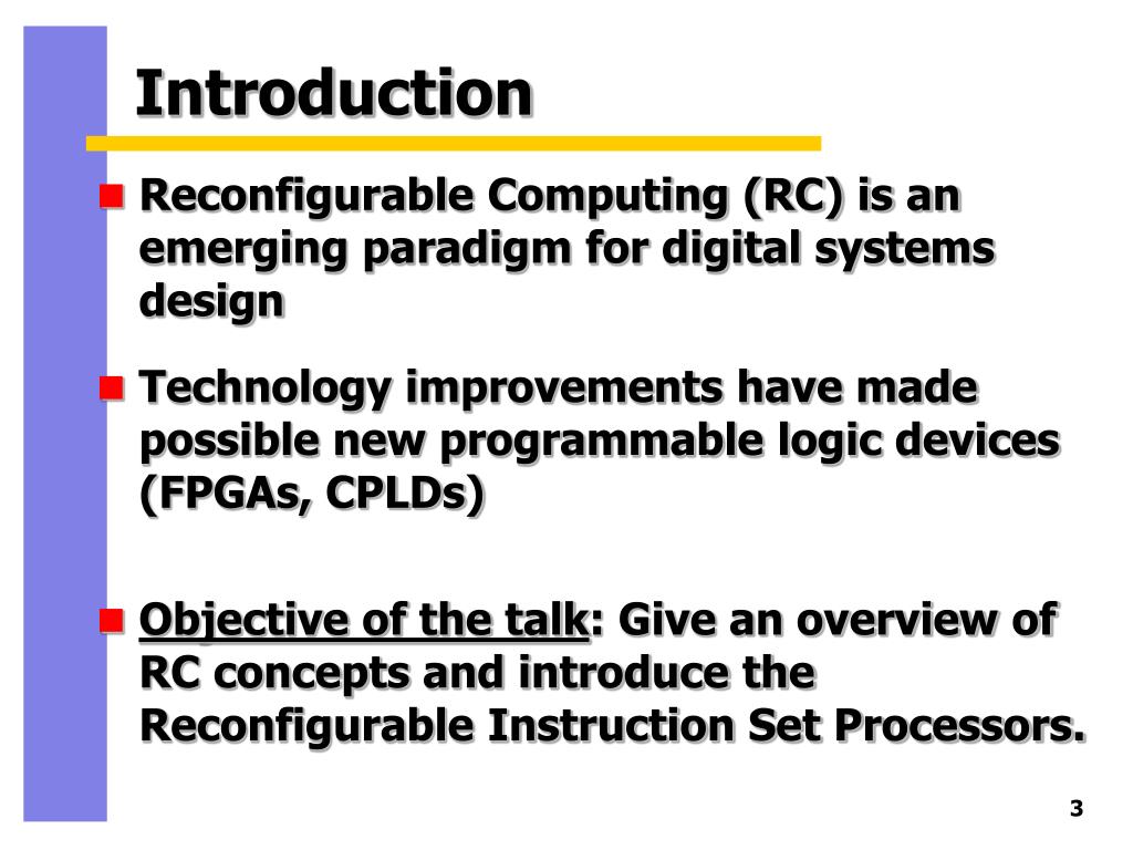 Ppt Dynamically Reconfigurable Architectures An Overview Powerpoint