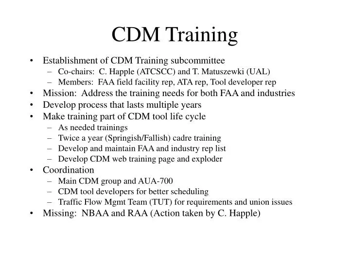 PPT - CDM Training PowerPoint Presentation, free download - ID:5593782