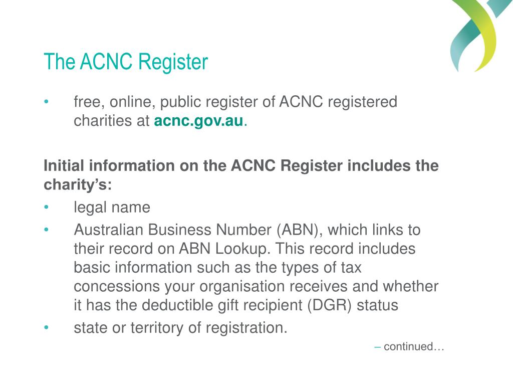 PPT - Australian Charities & Not-for-profits Commission Presentation ...