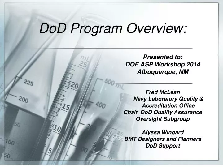 PPT - DoD Program Overview: PowerPoint Presentation, free download - ID ...