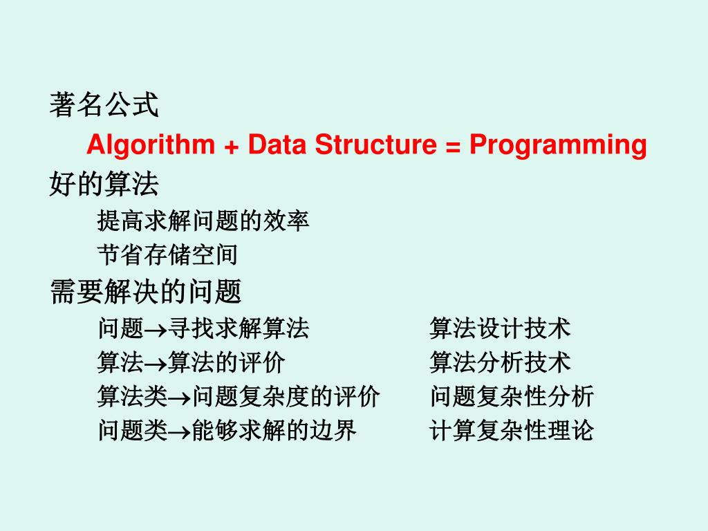 Ppt 课 程 简 介 课程名称:算法分析与计算复杂性理论 Analysis Of Algorithms And Theory Of Computational Complexity 8186