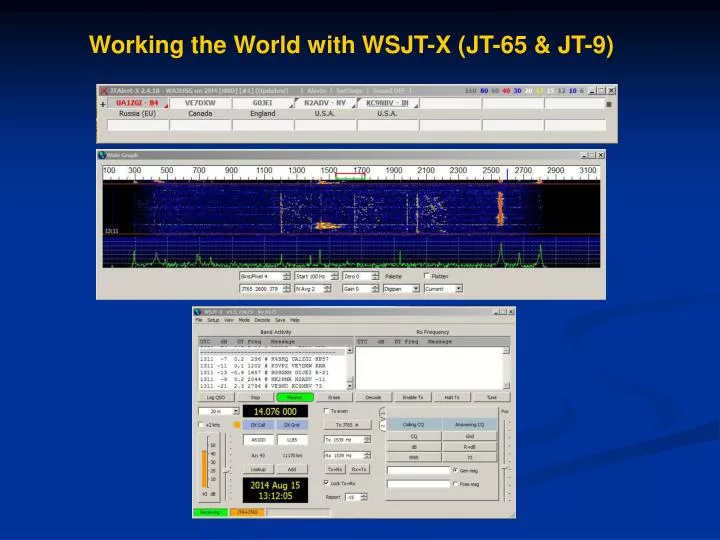 PPT - Working the World with WSJT-X (JT-65 & JT-9) PowerPoint ...