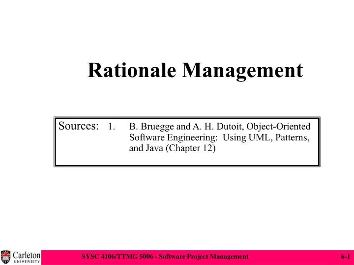 PPT - Rationale Management PowerPoint Presentation, free download - ID ...