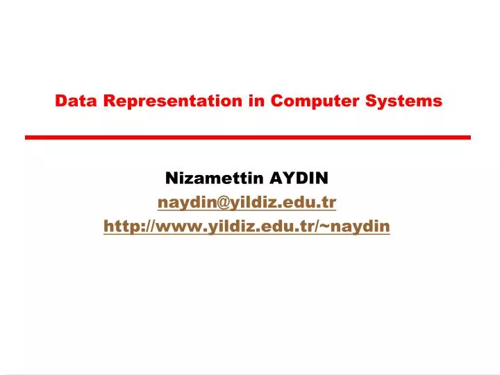 Ppt - Data Representation In Computer Systems Powerpoint Presentation